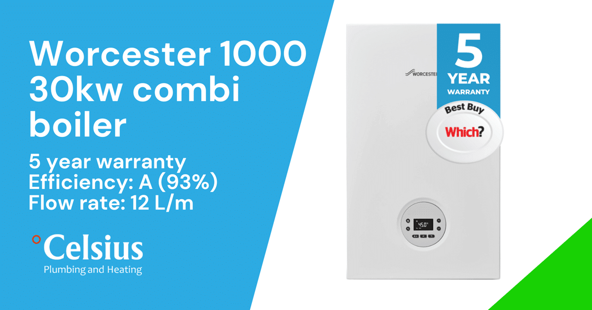 Worcester 1000 30kw combi boiler | Celsius Plumbing